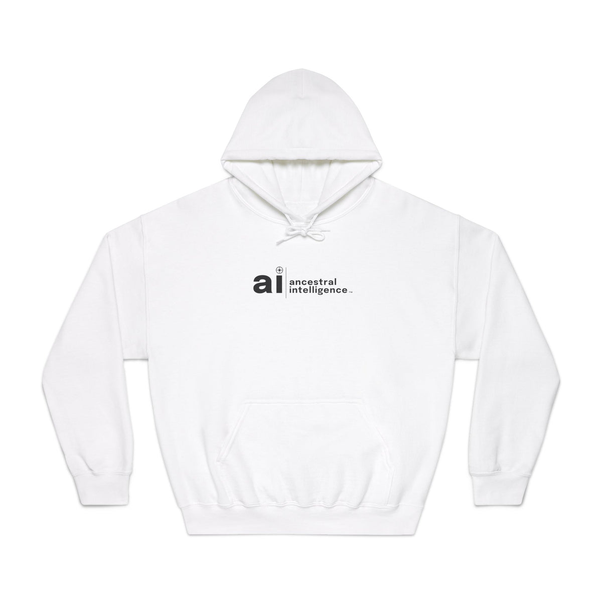 Ancestral Intelligence ‘AI’ White Hoodie | Honor the Wisdom of the Pas ...
